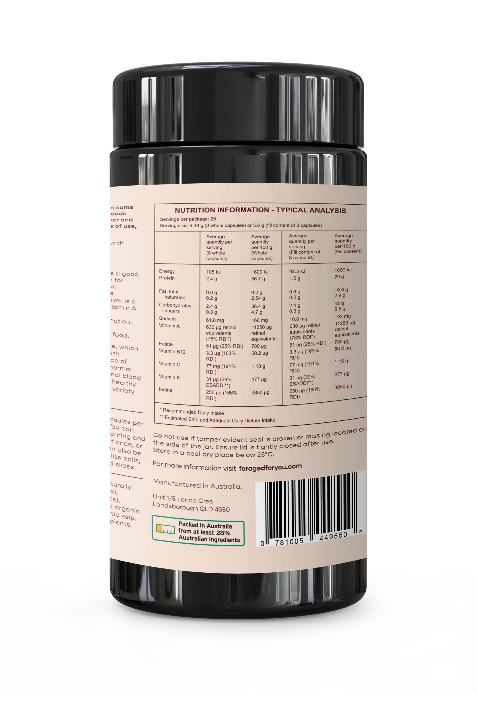 Organic and Real Food Supplements AU | Foraged For You – Foraged For ...